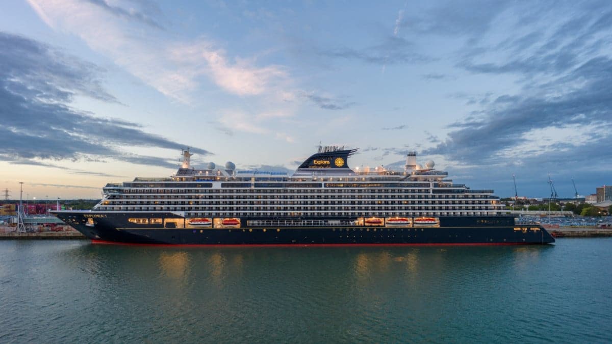 New Luxury Cruise Ship Debuts At UK's Biggest Port